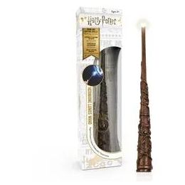 Harry Potter Zauberstab Hermione Granger mit LED-Lumos-Spitze, Handbemalt aus Harz, Inklusive App f&uuml;r Lichtzauber & Duelle, ca. 18 cm, batteriebetrieben