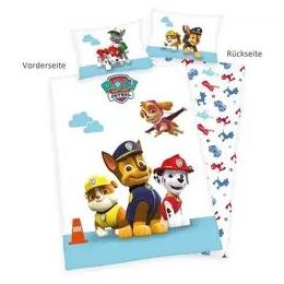 Herding Paw Patrol 2632205063 - Flanell-Bettw&auml;sche, 40x60 cm + 100x135 cm, 100% Baumwolle