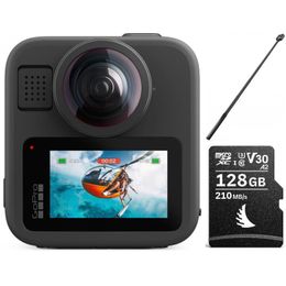 GoPro MAX2 + 1,2m Extension Pole + Angelbird V30 MK2 128GB 210MB/s