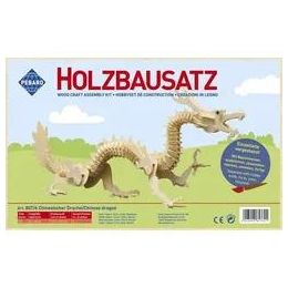 PEBARO 857/6 - Holzbausatz Chinesischer Drache, 148 Teile, Holzkonstruktion zum Zusammenstecken