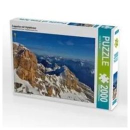 Calvendo Puzzle Zugspitze mit Gipfelkreuz 2000 Teile Lege-Gr&ouml;&szlig;e 90 x 67 cm Foto-Puzzle Bild von Dieter-M. Wilczek