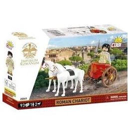 Cobi Imperium Romanum 20069 - Roman Chariot, R&ouml;mischer Streitwagen, Bausatz, 93 Klemmbausteine/1 Figur/2 Pferde