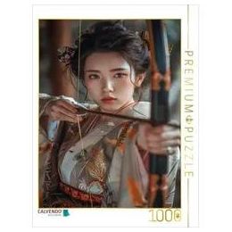 Calvendo Puzzle Asiatische Frau mit Pfeil und Bogen 1000 Teile Lege-Gr&ouml;&szlig;e 64x48cm Foto-Puzzle f&uuml;r gl&uuml;ckliche Stunden