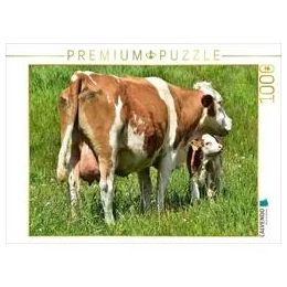 Calvendo Puzzle Junge K&auml;lber weichen nur sehr selten von der Seite ihrer Mutter. 1000 Teile Lege-Gr&ouml;&szlig;e 64x48cm Foto-Puzzle f&uuml;r gl&uuml;ckliche Stunden