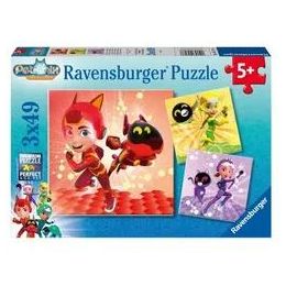 Ravensburger Kinderpuzzle 3x49 Teile - Petronix Defenders - Matt, Jia und Emma