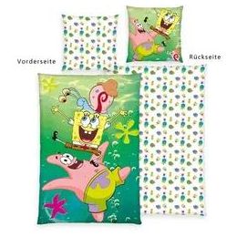 Herding SpongeBob 4475206050 - Bettw&auml;sche, 80x80 cm + 135x200 cm, 100% Baumwolle