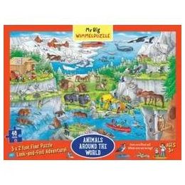My Big Wimmelpuzzle--Animals Around the World Floor Puzzle, 48-Piece (Children's Puzzles, Ages 3 and Up)