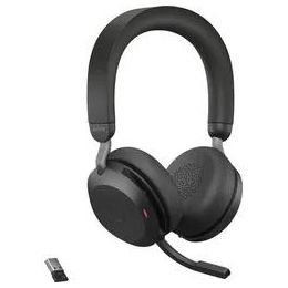 Jabra Evolve2 75 On Ear Headset Bluetooth&reg;, kabelgebunden Stereo Schwarz Mikrofon-Rauschunterdr&uuml;ckung Lautst&auml;rkeregelung
