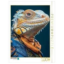 Calvendo Puzzle Leguan leger 1000 Teile Lege-Gr&ouml;&szlig;e 64x48cm Foto-Puzzle f&uuml;r gl&uuml;ckliche Stunden