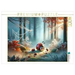 Calvendo Puzzle Spiel im nebeligen Herbstwald 1000 Teile Lege-Gr&ouml;&szlig;e 64x48cm Foto-Puzzle f&uuml;r gl&uuml;ckliche Stunden