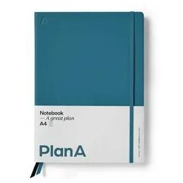 Notizbuch A4 Hardcover Liniert Pacific Blue