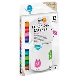 Kreul Porzellanmalstifte: Porcelain Marker Junior 12er Set