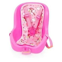 BAYER DESIGN 67300AA - Puppen-Fahrradsitz Bike Seat, Motiv Einhorn, pink