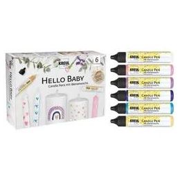 Kreul Kerzenstifte Candle Pens Hello Baby 6 St&uuml;ck