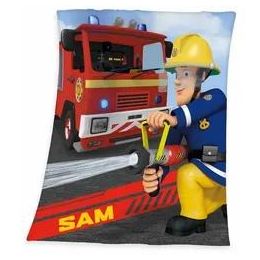 Herding Feuerwehrmann Sam 7570401035 - Fleecedecke, 130x160 cm, 100% Polyester