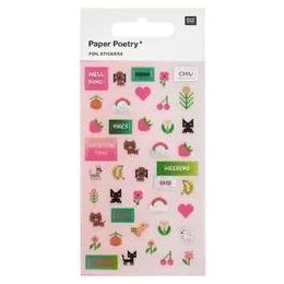 Rico Design Sticker Futschikato, Pixel Power, PVC, 4 Blatt