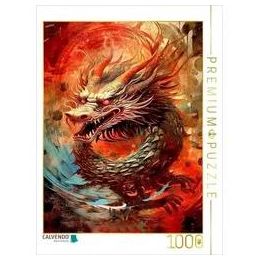 Calvendo Puzzle Chinesischer Drache 1000 Teile Lege-Gr&ouml;&szlig;e 64x48cm Foto-Puzzle f&uuml;r gl&uuml;ckliche Stunden