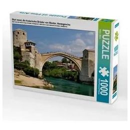 Calvendo Stari most, die historische Br&uuml;cke von Mostar, Herzegowina (Puzzle)