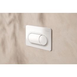 Hansgrohe iFrame Original S Bet&auml;tigungsplatte 66002450 f&uuml;r 2-Mengen-Sp&uuml;lung, Kunststoff, wei&szlig;