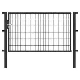 GAH Alberts Zauneinzelt&uuml;r ALBERTS "Flexo", grau (anthrazit), B:200cm H:120cm, Stahl, Tore, 200 cm Breite, in versch. H&ouml;hen