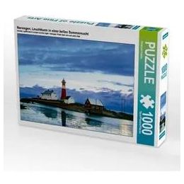 Calvendo Norwegen: Leuchtturm in einer hellen Sommernacht (Puzzle)