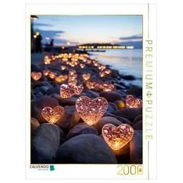 Calvendo Puzzle Strand-Herz 2000 Teile Lege-Gr&ouml;&szlig;e 90x67cm Foto-Puzzle f&uuml;r gl&uuml;ckliche Stunden
