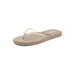 LSCN BY LASCANA Badezehentrenner 'Flip-Flops, Badelatsche, Badeschuhe, Sandale, Pantolette, Badeschlappe' grau Gr. 39 f&uuml;r Damen