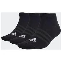 Funktionssocken Adidas PERFORMANCE "THIN AND LIGHT SPORTSWEAR LOWCUT SOCKEN, 3 PAAR", Herren, Gr. S (37/39), schwarz-wei&szlig; (schwarz, wei&szlig;), Obermaterial: 47% Baumwolle, 43% Polyester, 8% Nylon, 2% Elasthan, gestreift, Socken