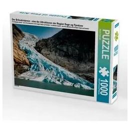Calvendo Der Briksdalsbreen - eine der Attraktionen der Region Sogn og Fjordane (Puzzle)