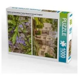 Calvendo Puzzle Garten und Herrenhaus Trerice House in Cornwall, England 1000 Teile Lege-Gr&ouml;&szlig;e 48 x 64 cm Foto-Puzzle Bild von Christian M&uuml;ringer