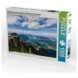 Calvendo Schutzhaus zur Himmelspforte mit Blick auf den Mondsee (Puzzle)