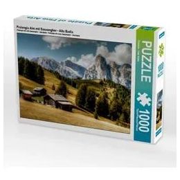 Calvendo Pralongia Alm mit Sassongher - Alta Badia (Puzzle)