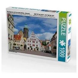 Calvendo Marktplatz mit Canaletto-Blick, Altstadt, N50&deg;57'44.2476", E13&deg;56'28.734" (Puzzle)