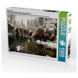 Calvendo Ein Motiv aus dem Kalender Winterimpressionen Nationalpark Plitvice (Puzzle)
