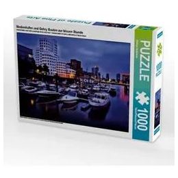 Calvendo Medienhafen und Gehry Bauten zur blauen Stunde (Puzzle)