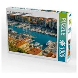 Calvendo Der alte Hafen von Nizza an der Cote d'Azur (Puzzle)