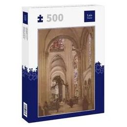 Lais Puzzle Jean-Baptiste-Camille Corot - Inneres der Kathedrale von Sens 500 Teile