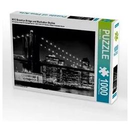 Calvendo NYC Brooklyn Bridge und Manhattan Skyline (Puzzle)