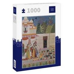 Lais Puzzle Indischer Maler von 1662 - R&acirc;gm&acirc;l&acirc;-Serie, Szene: Edelmann und Dame beobachten Tauben 1000 Teile