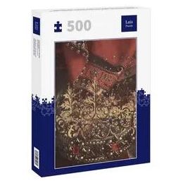 Lais Puzzle Hubert van Eyck - Altar des Mystischen Lammes, obere mittlere Thronender Gottvater, Krone und Gewand 500 Teile
