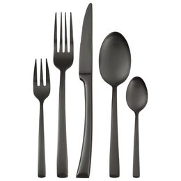 ECHTWERK Besteckset, Schwarz, Metall, 30-teilig, rostfrei, lebensmittelecht, Essen & Trinken, Besteck, Besteck-Sets