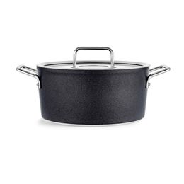 Fissler Kochtopf Adamant, Schwarz, Metall, 4,9 L, backofengeeignet, kratzfest, Kochen, T&ouml;pfe, Kocht&ouml;pfe