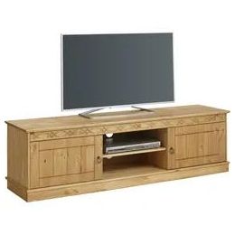 TV-Board OTTO HOME "Indra", beige (natur), B:160cm H:45cm T:40cm, Massivholz, Sideboards, TV-Board, wahlweise in 2 Breiten, Fernsehtisch
