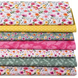buttinette Patchwork- und Quiltpaket "Fr&uuml;hlingsblumen", bunt