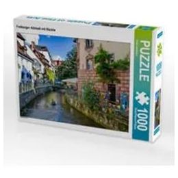 Calvendo Puzzle Freiburger Altstadt mit B&auml;chle 1000 Teile Lege-Gr&ouml;&szlig;e 64 x 48 cm Foto-Puzzle Bild von Prime Selection