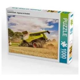 Calvendo Puzzle Landwirtschaft - Giganten im Kornfeld 1000 Teile Lege-Gr&ouml;&szlig;e 64 x 48 cm Foto-Puzzle Bild von N N
