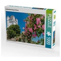 Calvendo Kurf&uuml;rstliche Burg mit Rosen (Puzzle)