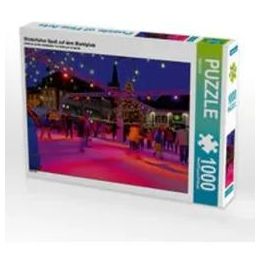Calvendo Puzzle Winterlicher Spa&szlig; auf dem Marktplatz 1000 Teile Lege-Gr&ouml;&szlig;e 64 x 48 cm Foto-Puzzle Bild von Ingo Laue