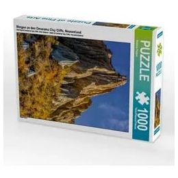 Calvendo Morgen an den Omarama Clay Cliffs, Neuseeland (Puzzle)