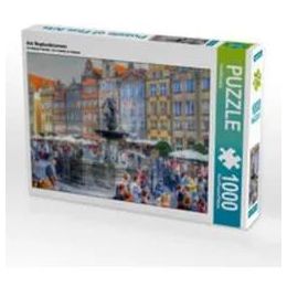 Calvendo Puzzle Am Neptunbrunnen 1000 Teile Lege-Gr&ouml;&szlig;e 64 x 48 cm Foto-Puzzle Bild von Paul Michalzik